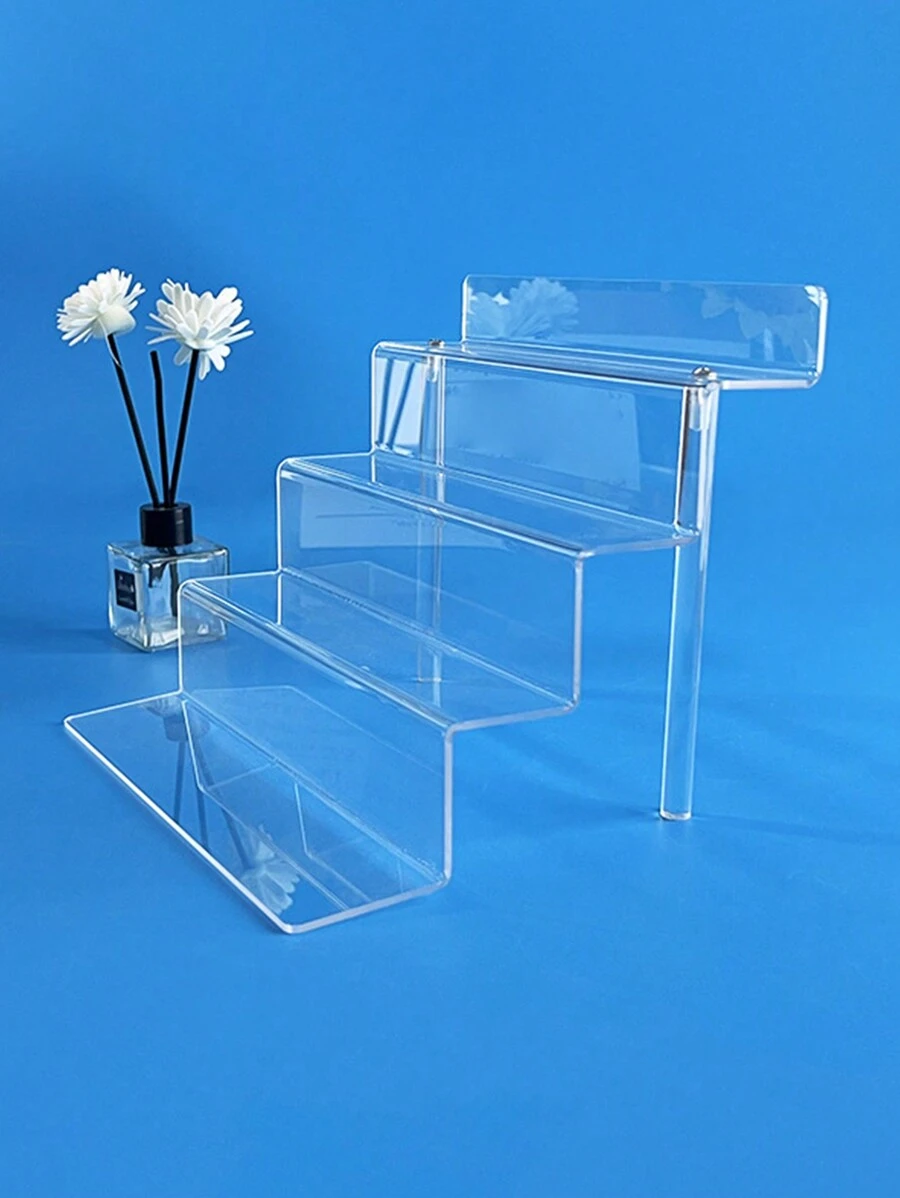 1pc Multi-Level Acrylic Step Shelf For Displaying Figures, Models ...