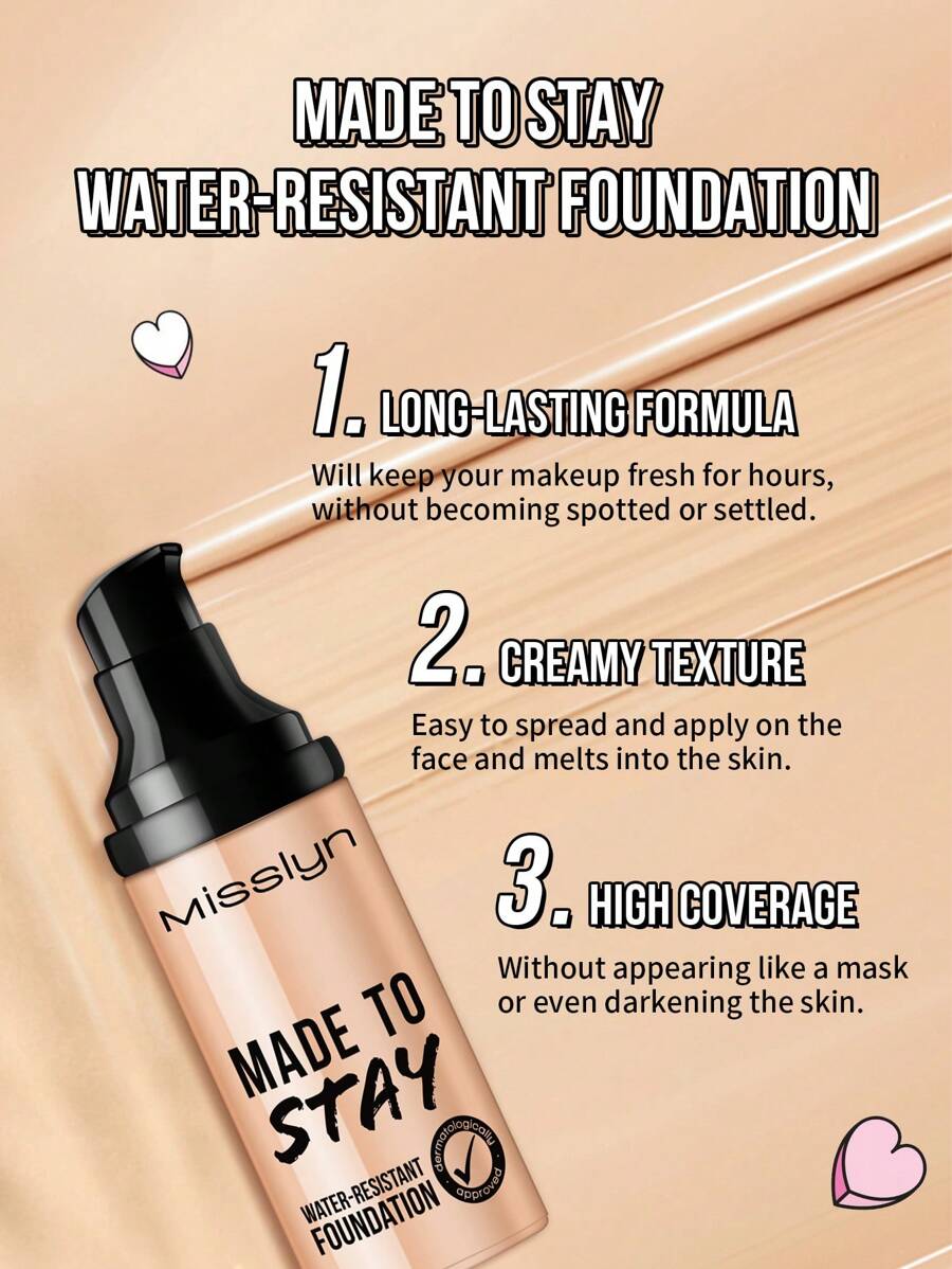 Misslyn 2 Pcs Love My Skin Primer & Foundation Set, Time To Prime Silky Hydrating Primer & Made ...