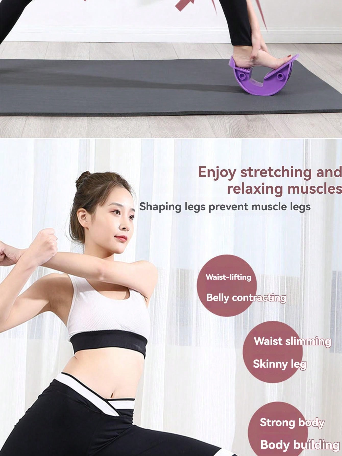 1pc Leg Stretcher Slant Board For Calf Stretching, Aerobic Exercise, Achilles Tendon, Ankle ...