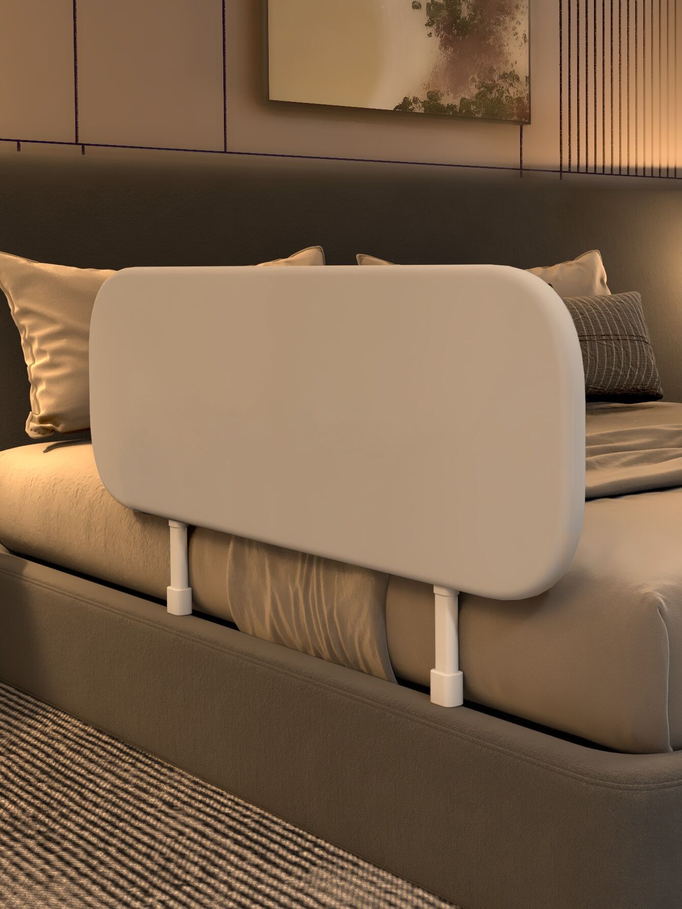 Barrière de lit portable Babybbz, un côté sans installation, barrière ...