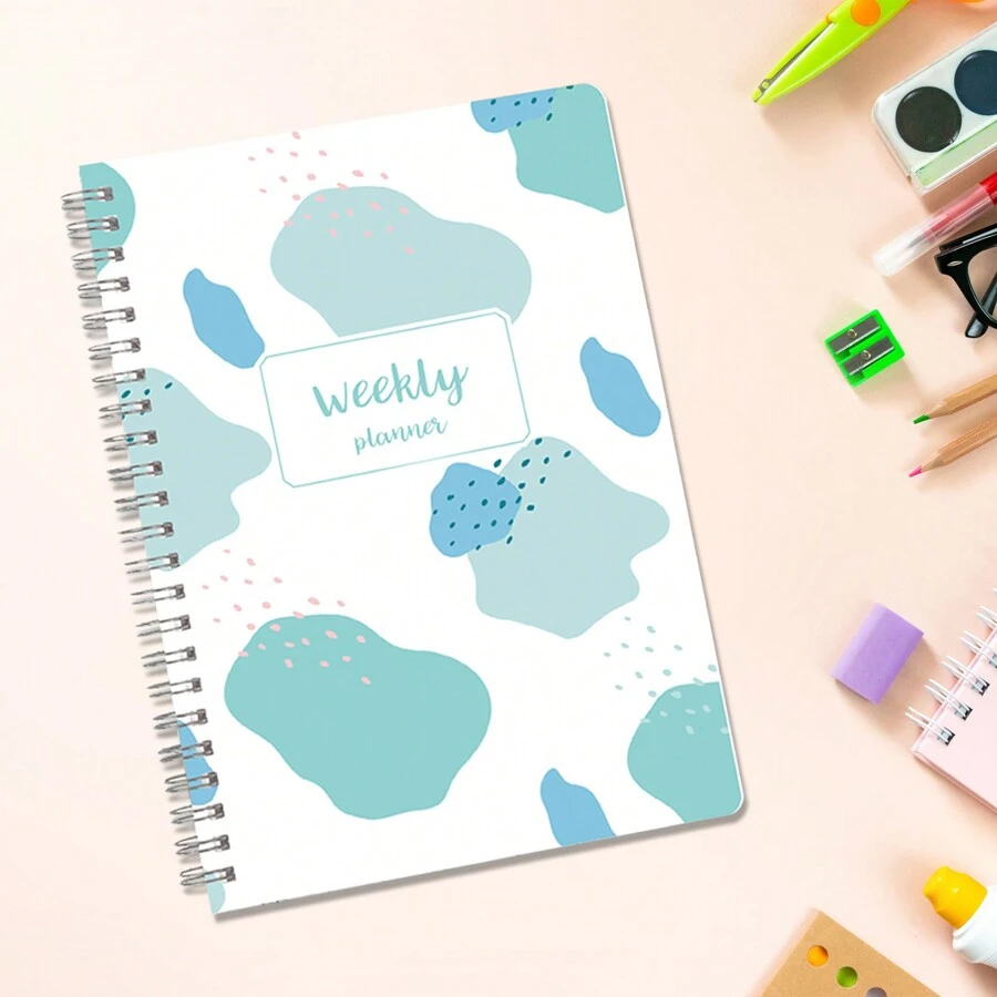 1 PC Blue Undated Weekly Planner, Planning Book For Office, Work ...