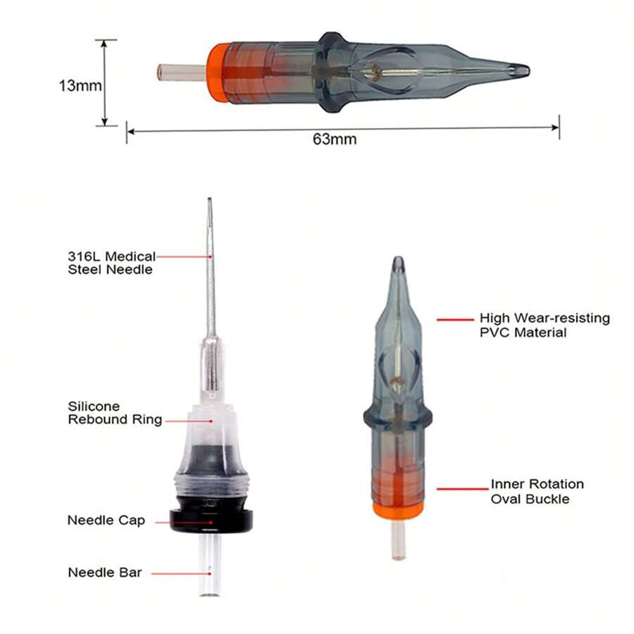 30PCS Tattoo Needles RL RS M1 Model, Disposable Sterile And Safe Tattoo ...