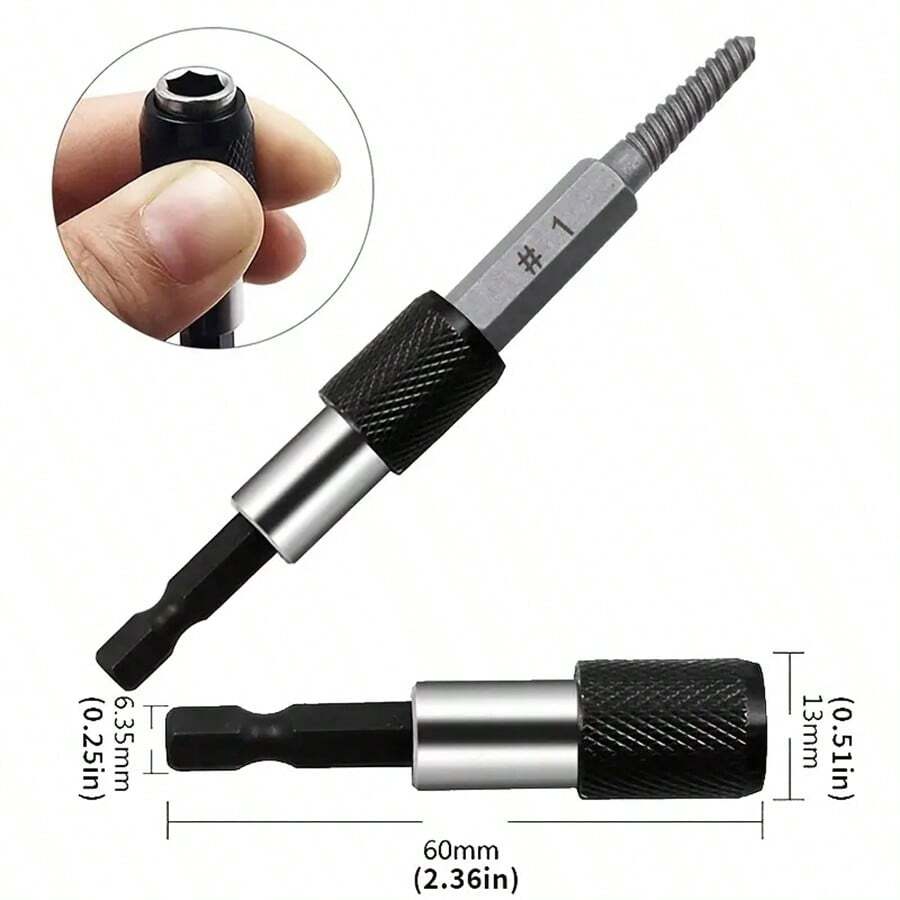 1 Set Hexagonal Handle Screw Extractor, Screw Sliding Tooth Removal ...