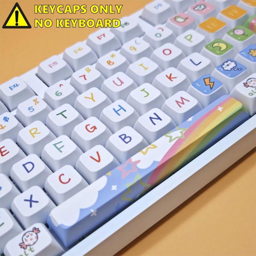 127 Keys XDA Profile Heights PBT Keycaps Animal Party Dye-Sub Legends ...
