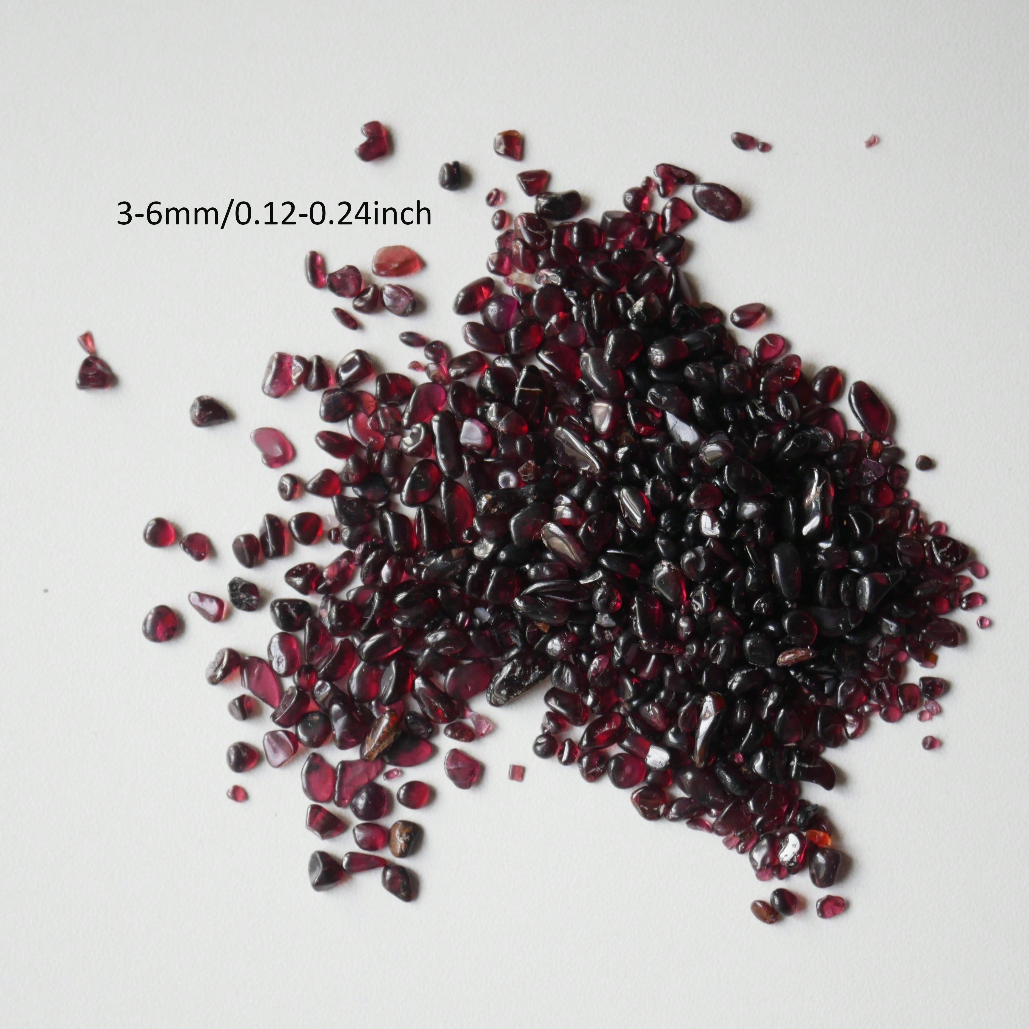 100g/Pack Natural Garnet Crystal Stones For Diy Flowerpot, Vase Filling ...