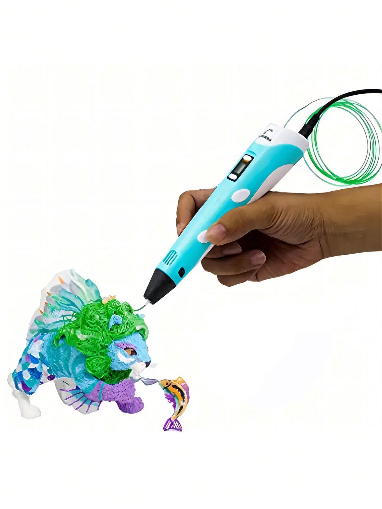 [Random Color Of Materials] 3d Printing Pen With Display- Including 3d ...