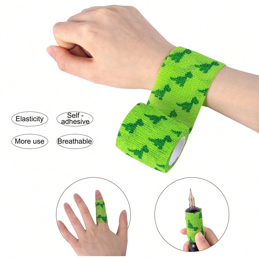 12pcs Colored Bandage Tattoos Grip Tape Wraps Bundle Non-Woven ...