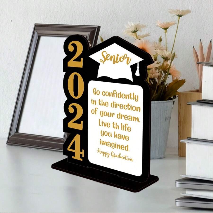 2024 Graduation Wood Sign, Graduation Gifts Table Wood Decor, 2024 ...