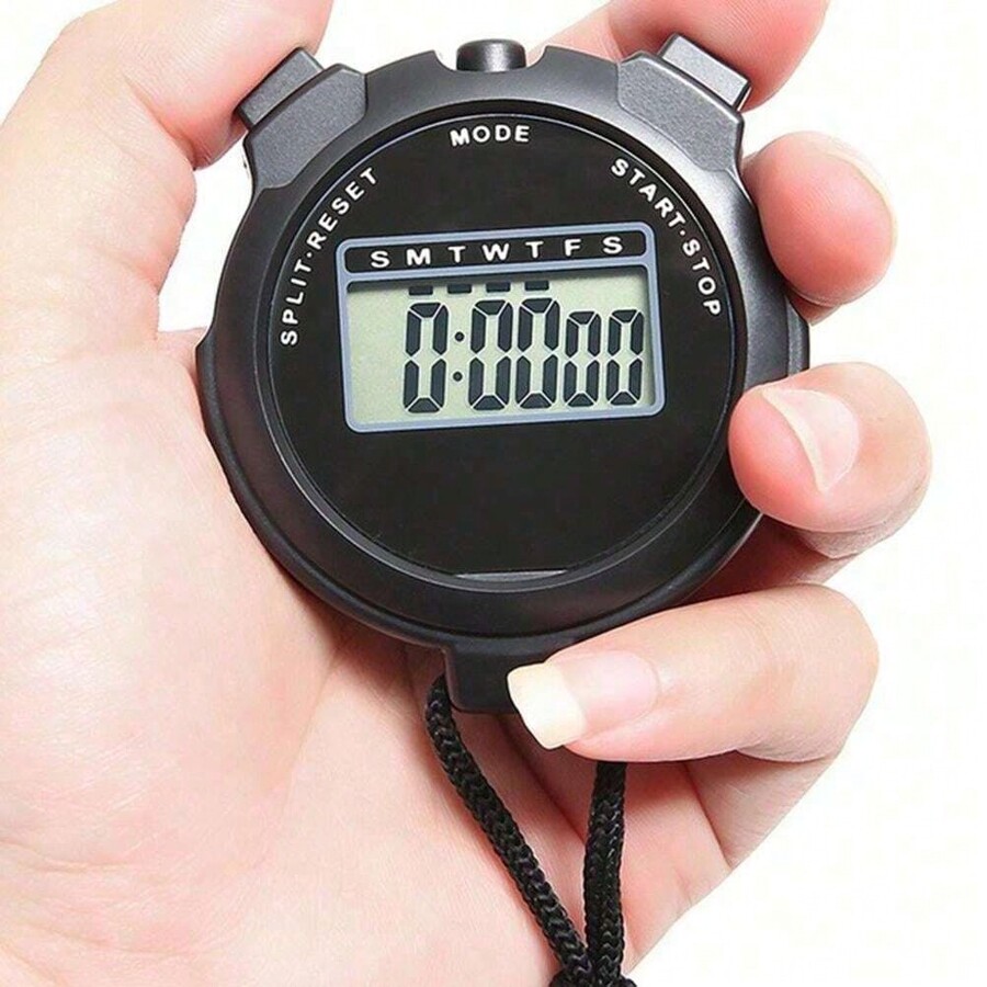 1pc Digital Stopwatch Timer, Two Row Stopwatch Timer, Professional ...