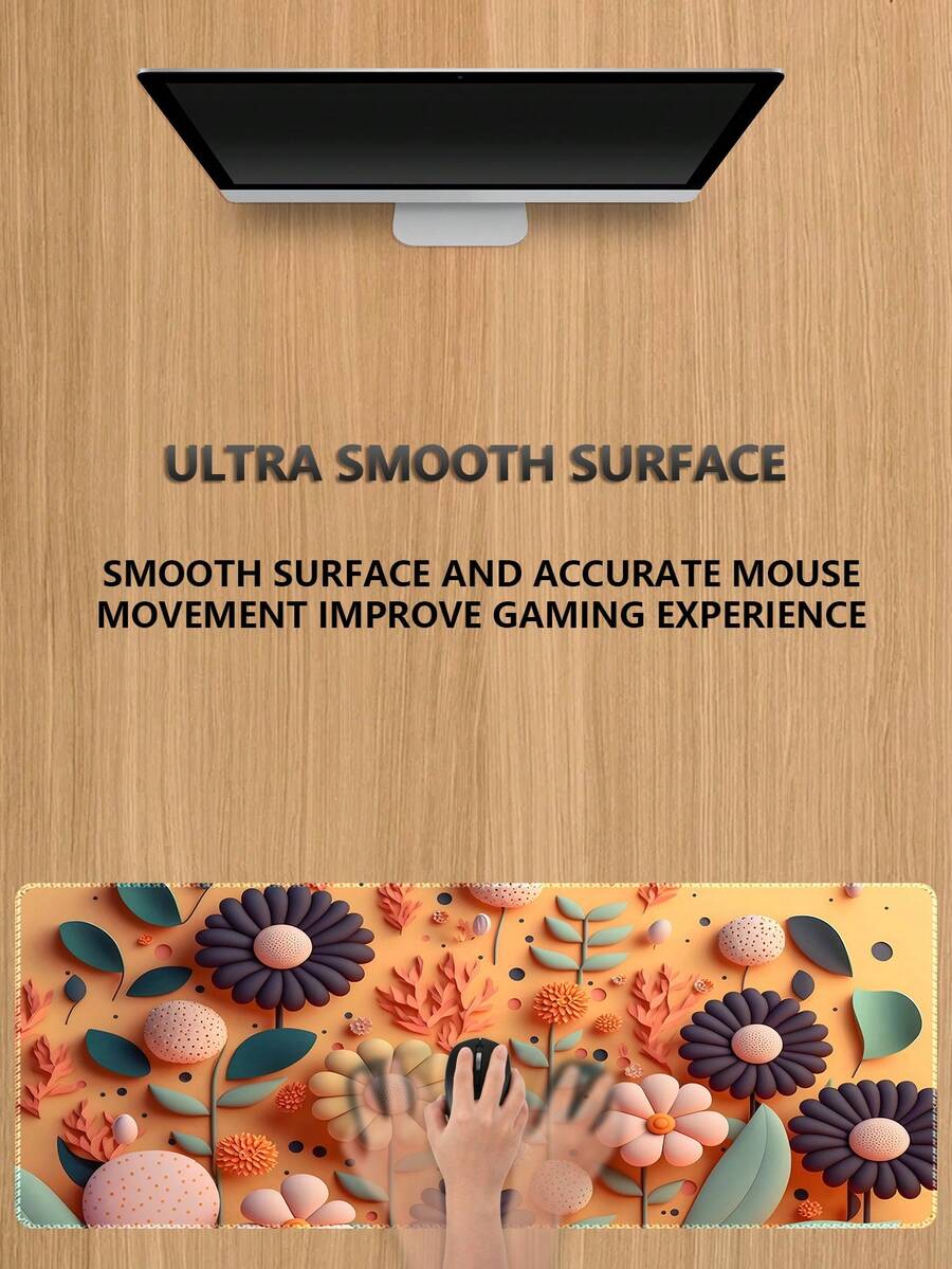 1pc Desktop Computer Rubber Anti-Slip Mat With Lock Edge, Waterproof ...