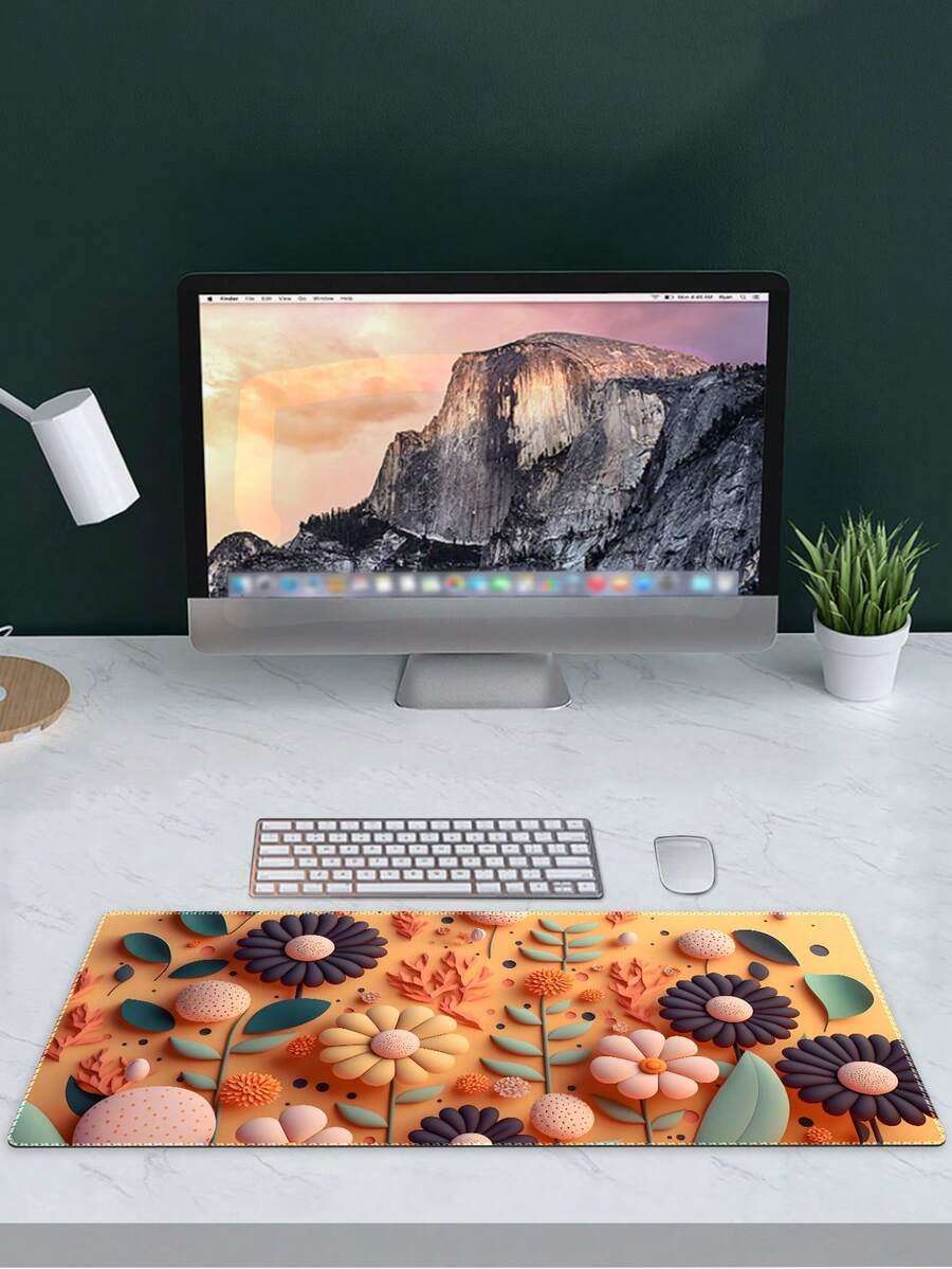 1pc Desktop Computer Rubber Anti-Slip Mat With Lock Edge, Waterproof ...