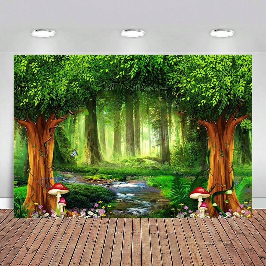 Tropical Jungle Rain Forest Palms Tree Green Natural Scenic Photo ...