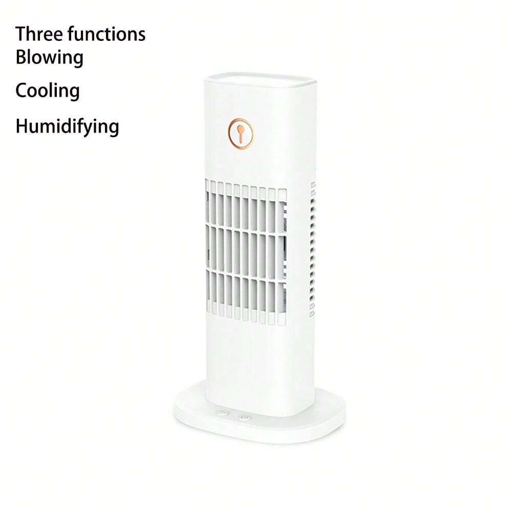 USB-Powered Mini Tower Fan With Cooling & Humidifying Function, Three ...