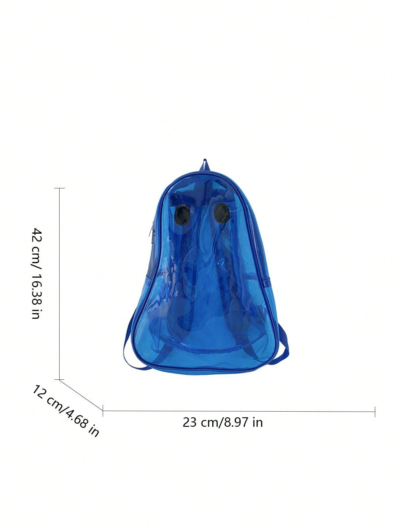 Clear Pvc Simple Elegant Fashion Trend Backpack For School, Commute ...