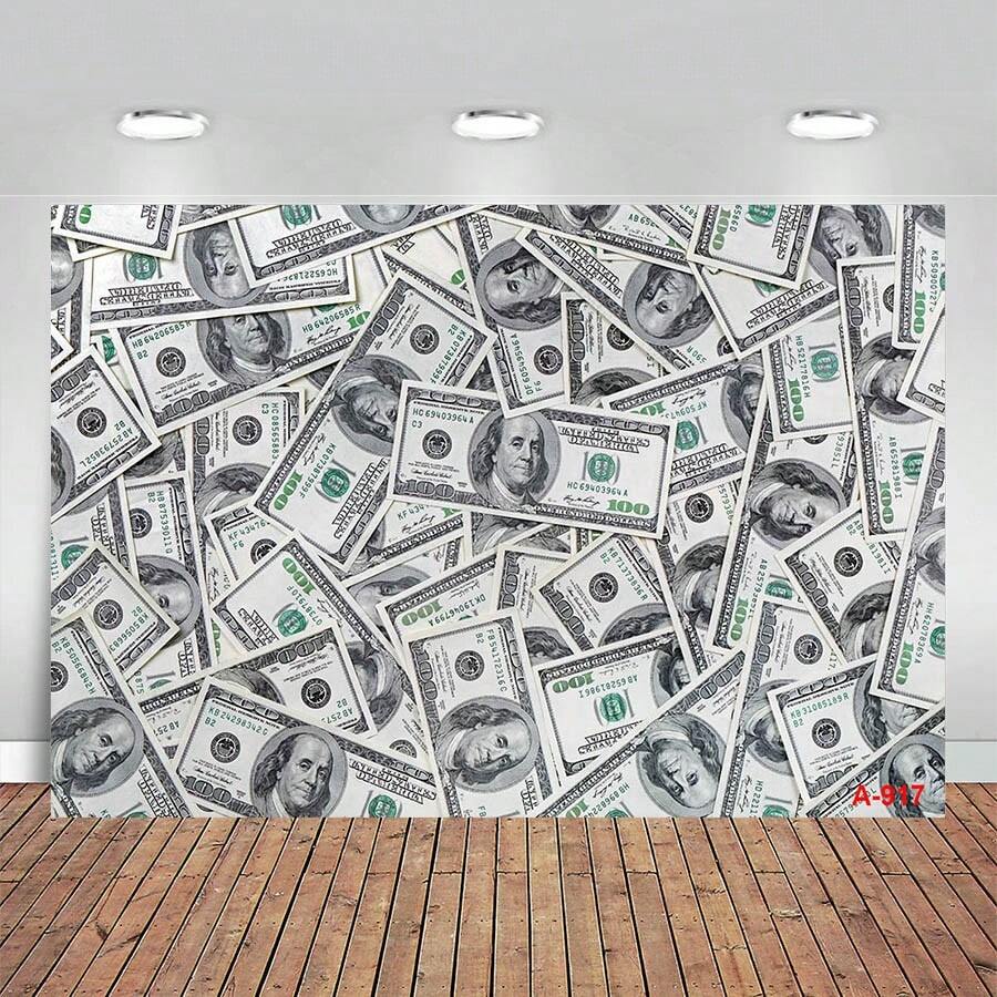 100 Dollar Bills Photography Backdrop Birthday Party Photo Backdrop Hot ...