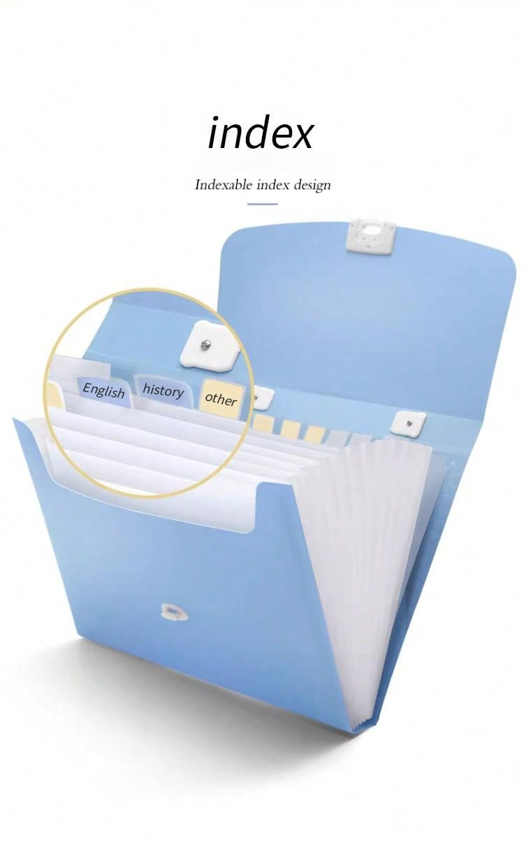 Accordion Style Handheld Briefcase, A4 Exam Paper Folder, Multi-Layer ...