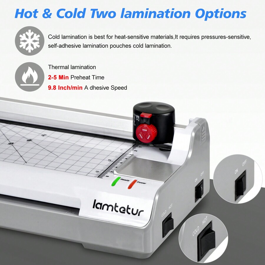 AC120V 60HZ Thermal Laminator Machine 11X17, 13inch Laminating Machine ...