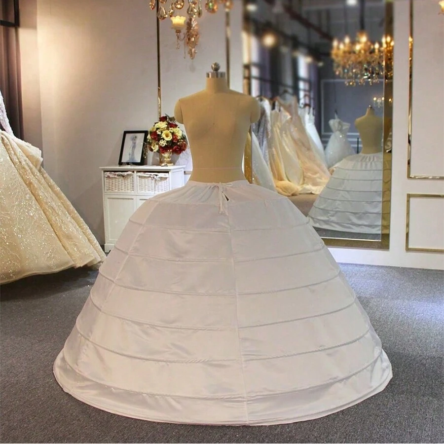 Plus-Sized Bride Wedding Dress Crinoline Dress Costume 8 Steel Pannier ...