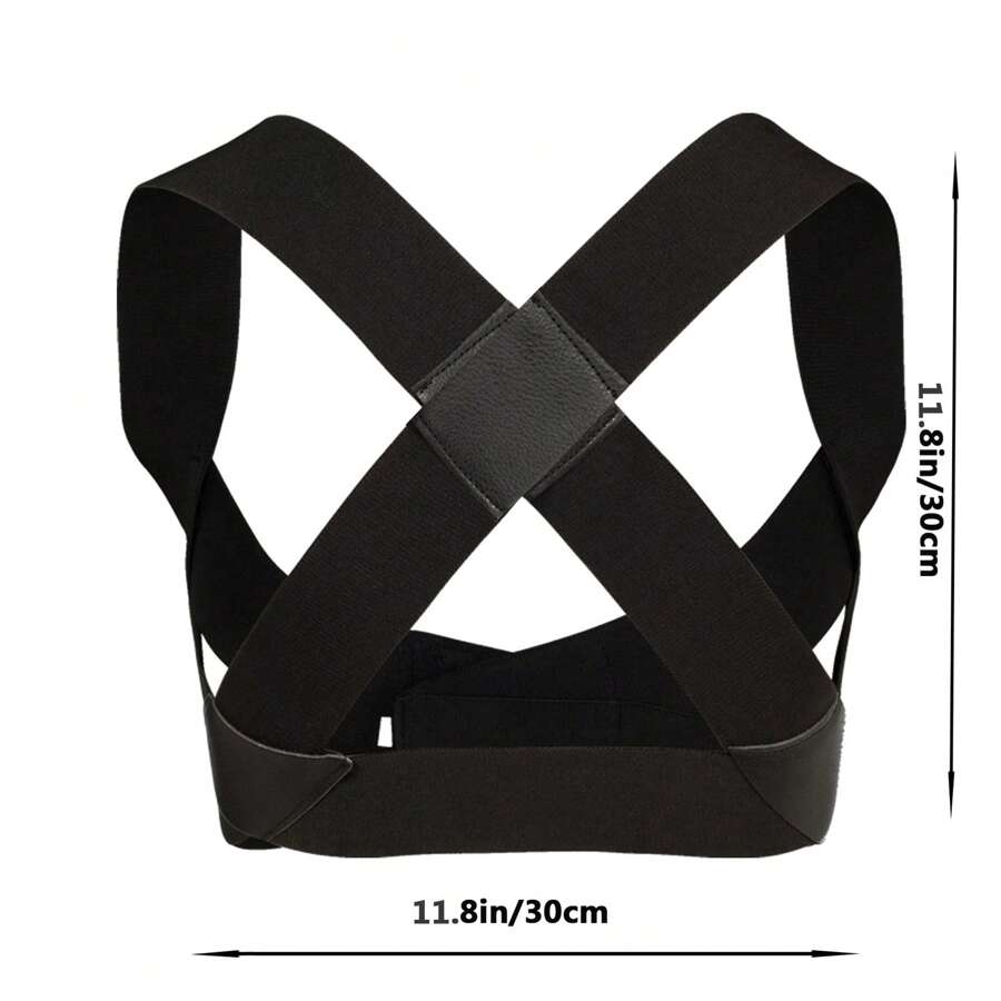 40-90KG Double Layer Elasticity Upper Back Brace Posture Corrector For ...