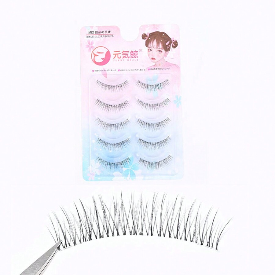 High-End Boxed Airy & Transparent Strip False Eyelashes With Natural ...