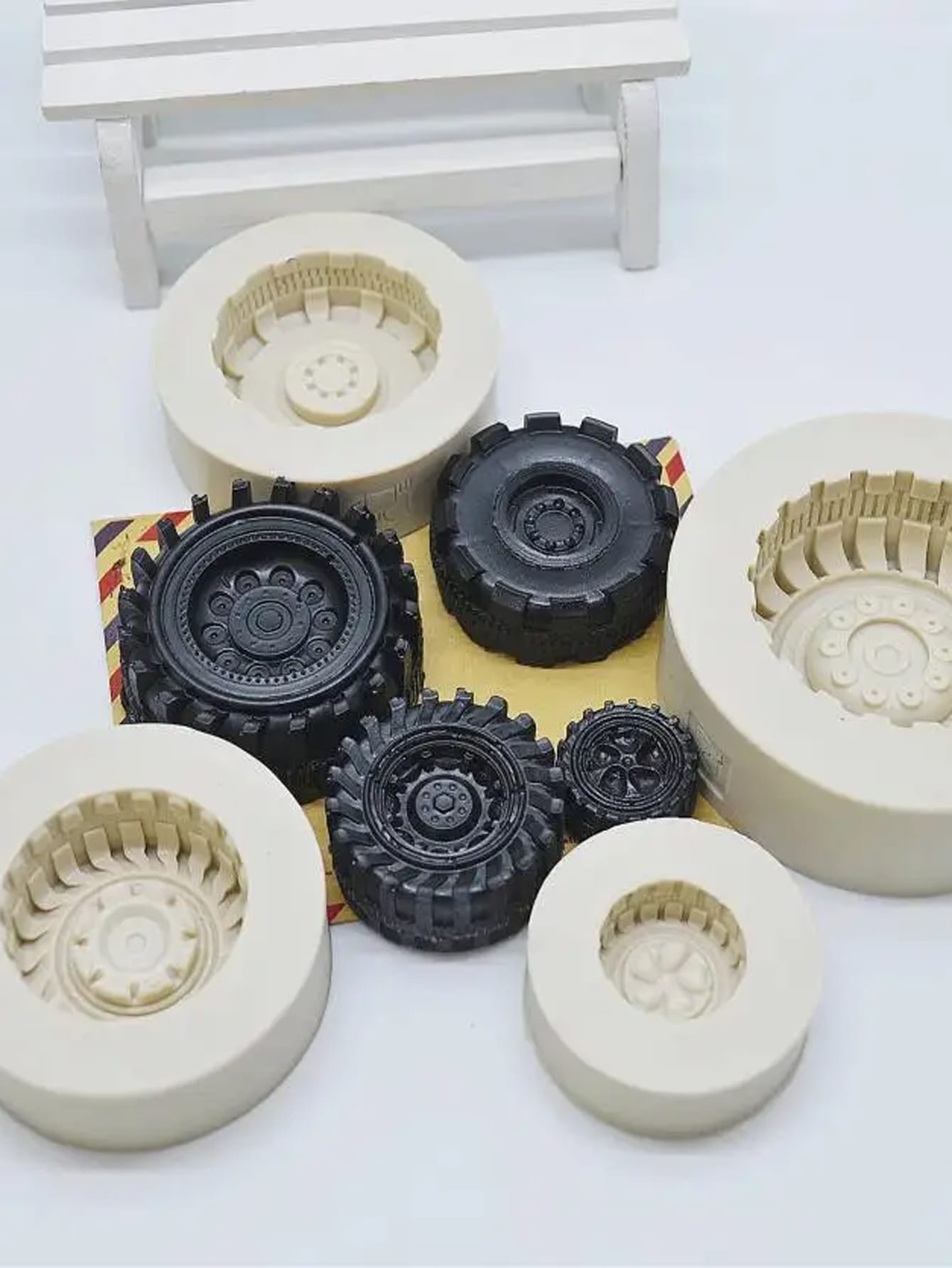 1pc Car/Motorcycle Tire Shaped Fondant Cake Silicone Mold, Fondant ...