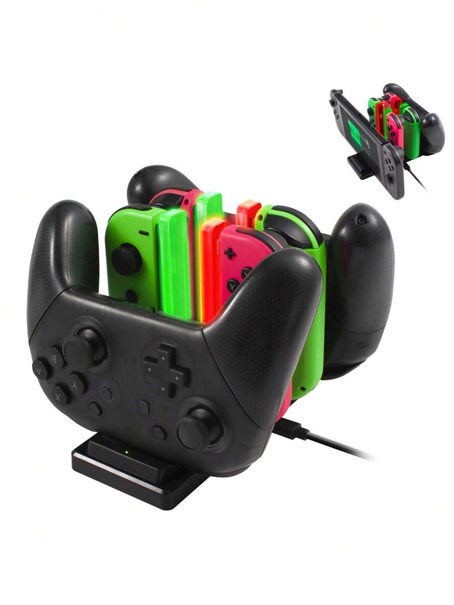 Controller Charger Dock For NIN Switch & OLED Model Joy Con And Pro ...