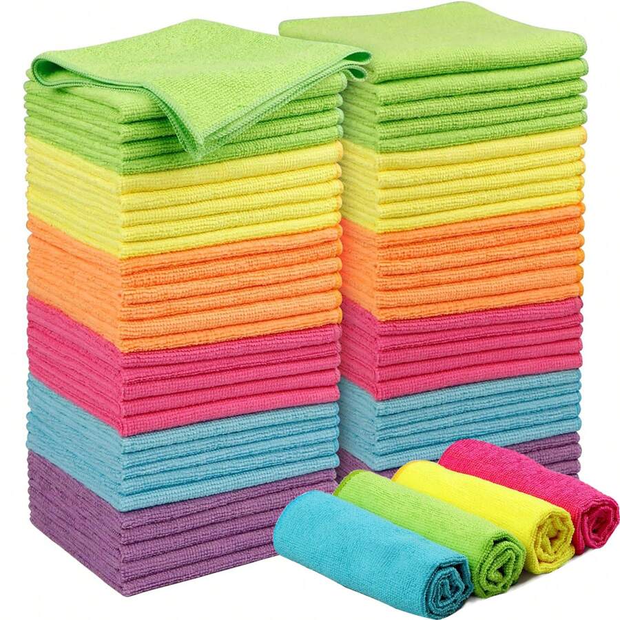 12pcs Microfiber Cleaning Cloths, Premium All-Purpose Car Cloth, 6 ...