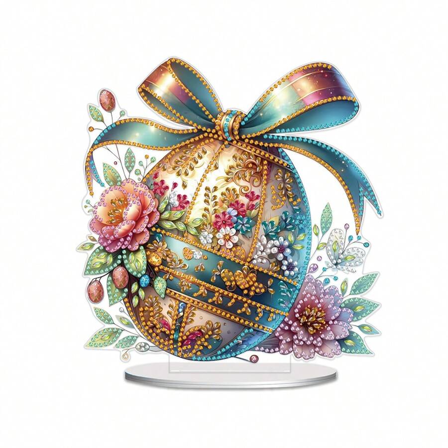 Flower & Easter Egg Pattern Diamond Painting Set, 5d Diy Special Shape ...