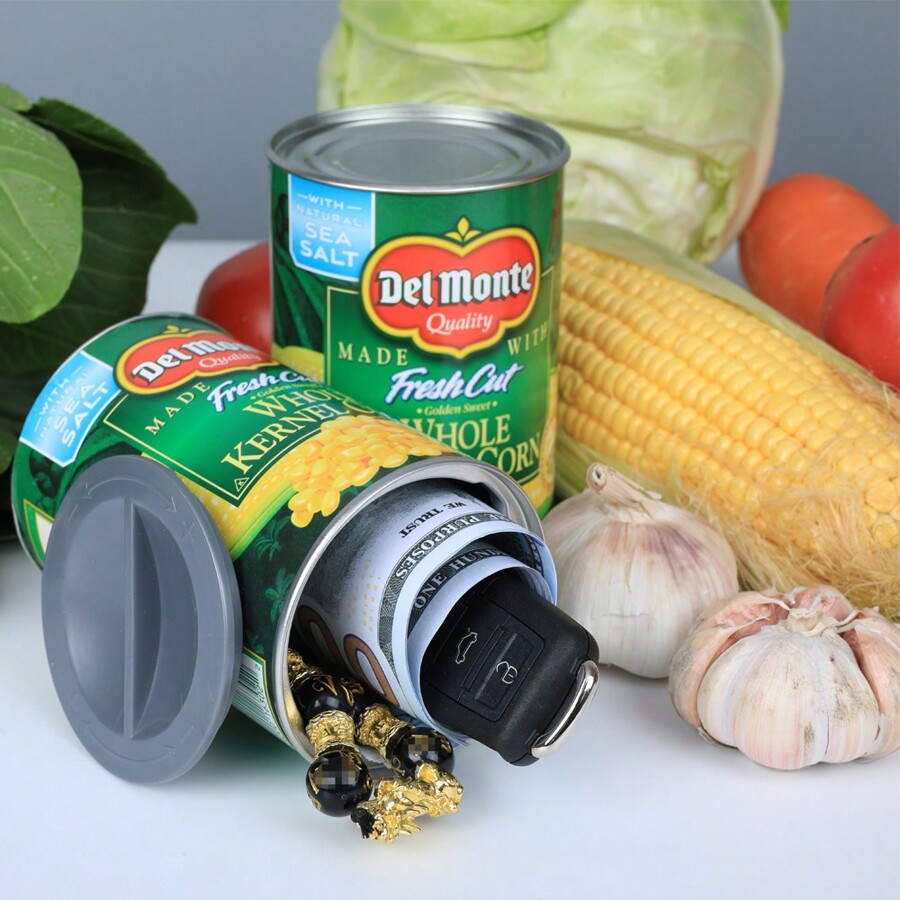 Hidden Compartment Diversion Safe Stash Can Secret Hiding Container Tin ...