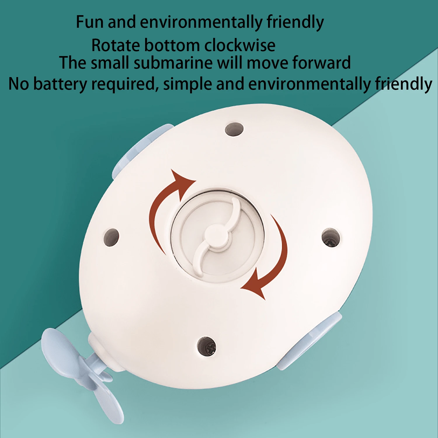 Baby Bath Bathtub Toy, Clockwork Submarine With Chain, Floating Mini ...