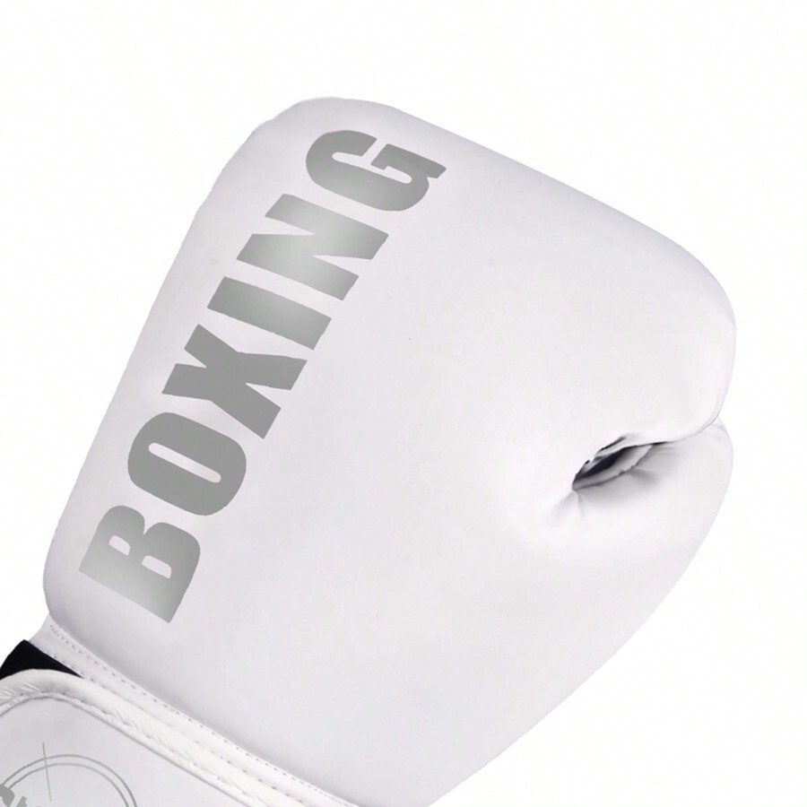 GINGPAI A Pair Of Silver Boxing Gloves For Adults, Teenagers, Men And ...