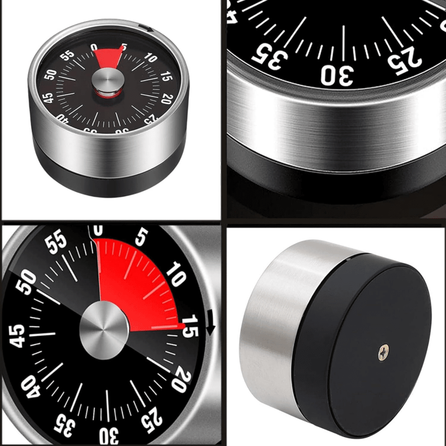 Basical Mechanical And Magnetic Timer, Adjustable From 1 To 59 Minutes ...