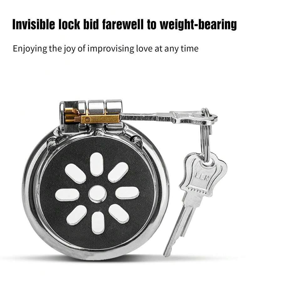 Steel Stainless Chastity Lock Male Cage Chastity Device Beginner Cage ...