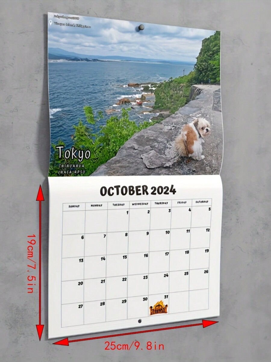 A Pack Of 2024 Dog Poop Calendar Fun New Year Calendar Hanging Calendar ...