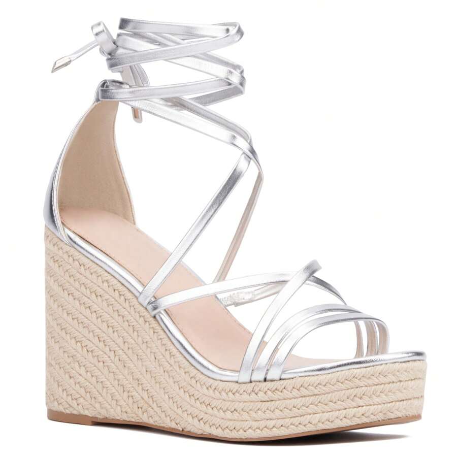 Fashion To Figure Women's Gracelynn Platform Espadrille Wedge - WIDE ...