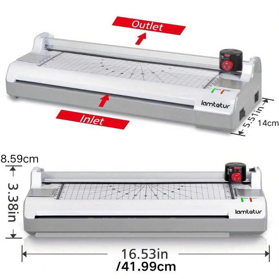 AC120V 60HZ Thermal Laminator Machine 11X17, 13inch Laminating Machine ...