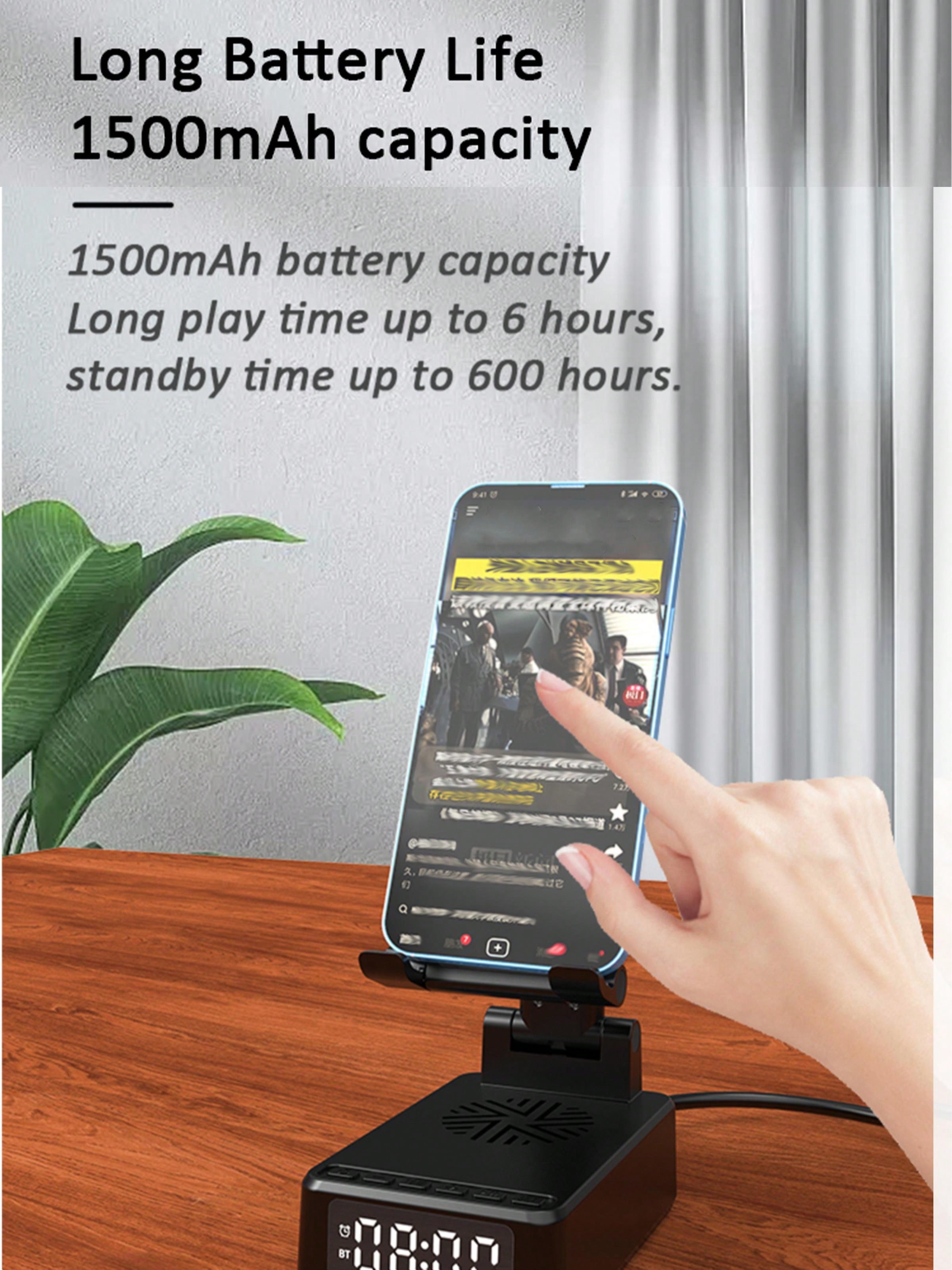 Desktop Foldable Wireless Charging Stand With Wireless Speaker And ...