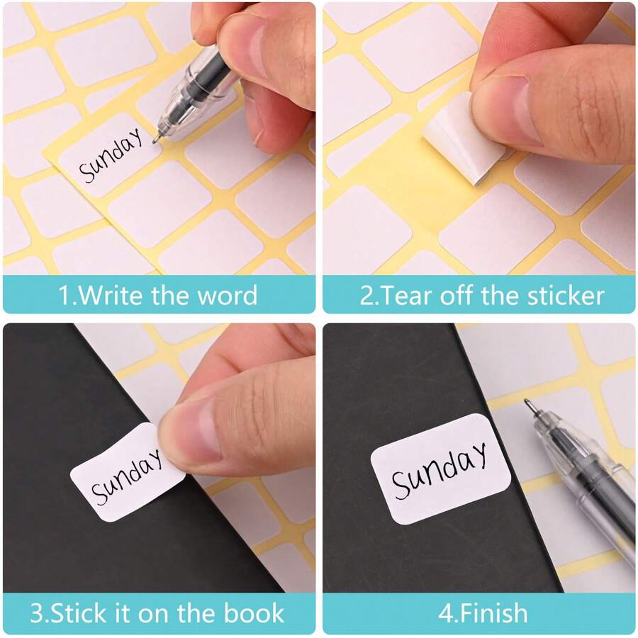 4425PCS Label Stickers, White Sticky Labels Stickers, Matte White ...