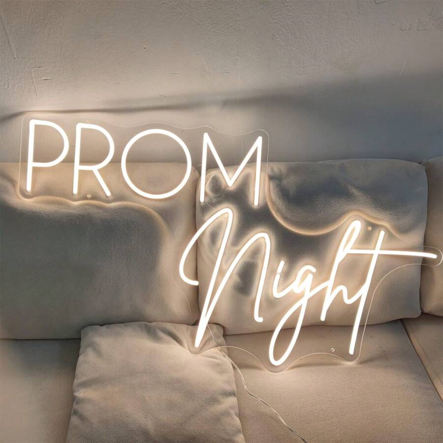 Prom Night Neon Sign, Graduation Party Neon Logo, School Class ...