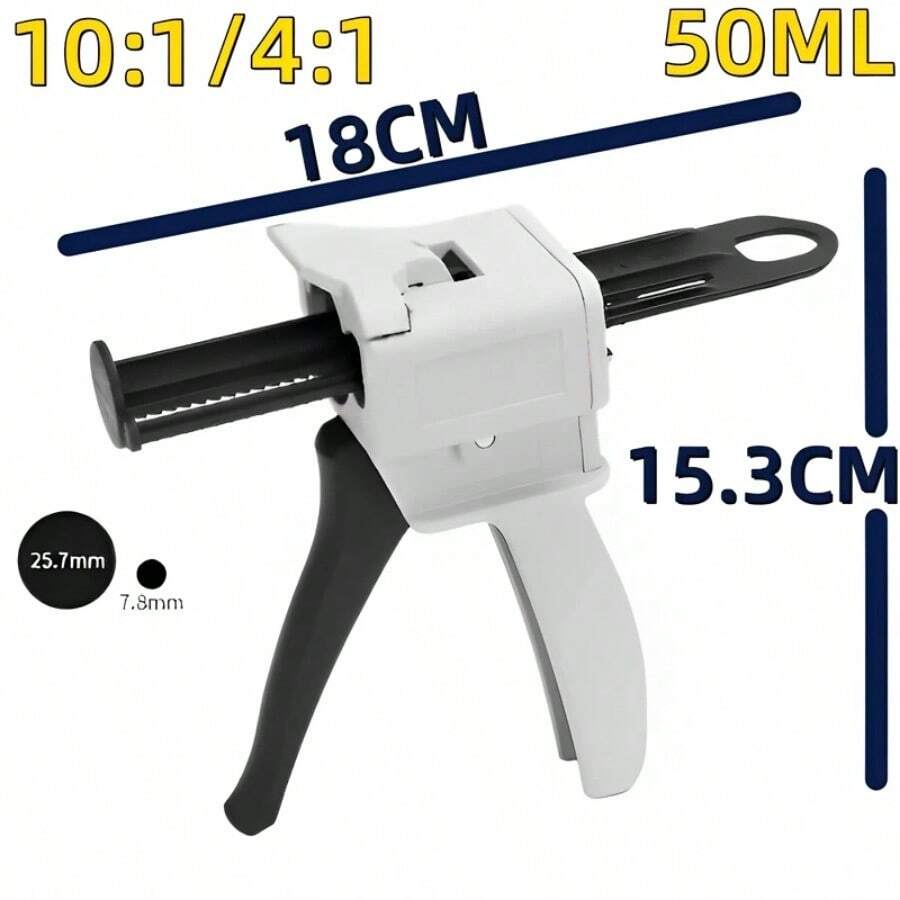 Glue Gun 50ml 1:1 1:2 10:1 AB Epoxy Glue Manual Dispenser Adhesive Skeleton Applicator Flux ...