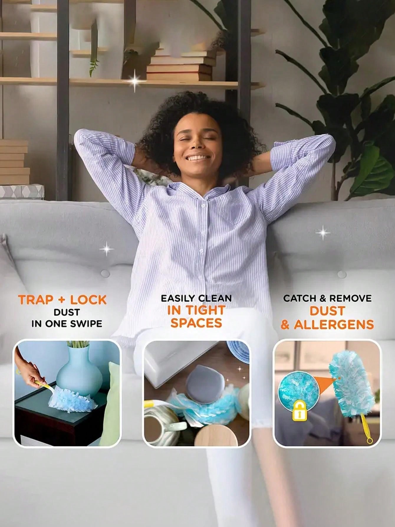 10pcs, Electrostatic Dust Brush Head Refills, Household Dust Removal ...