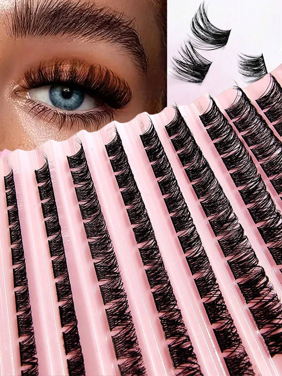 120 stuks Wimperclusters met wimperverlenging D-krulcluster wimpers ...