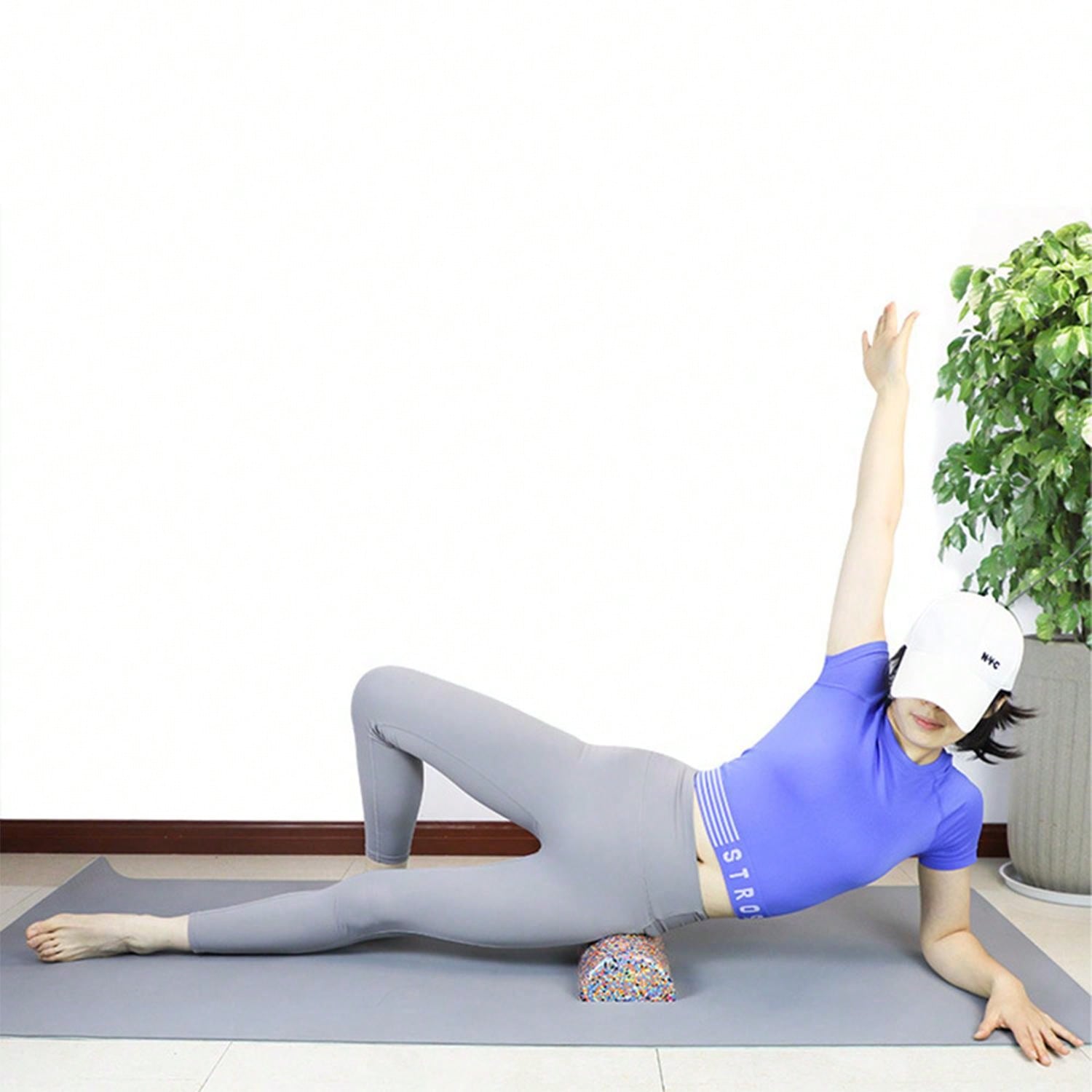 A Yoga Semi-Column, Colorful Semi-Circular Foam Shaft, Half-Shaft Yoga ...