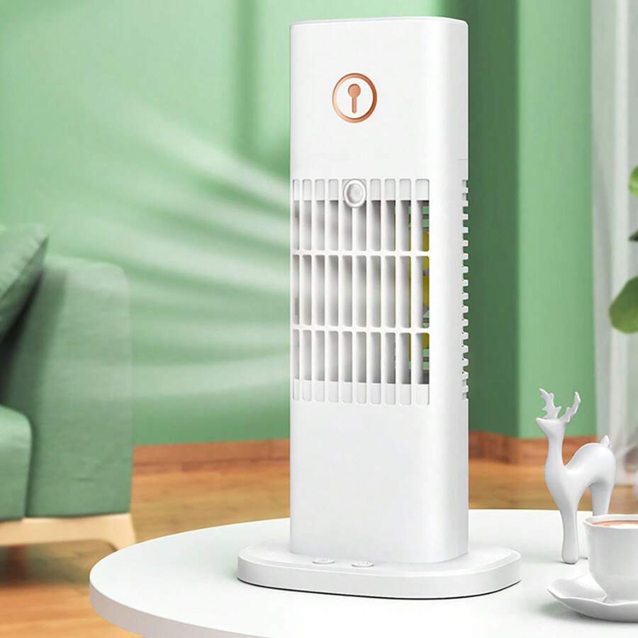 USB-Powered Mini Tower Fan With Cooling & Humidifying Function, Three ...