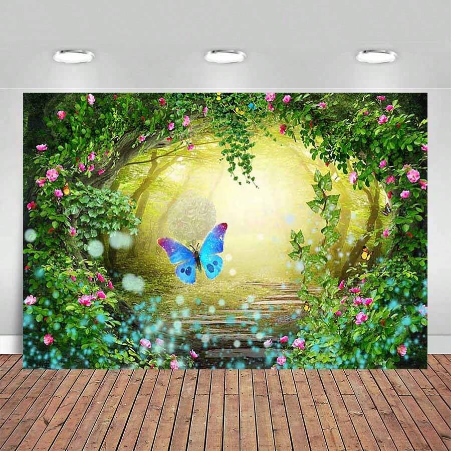 Spring Natural Scenic Sunshine Butterfly Forest Mushroom Adventure ...