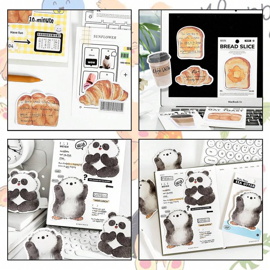 8 Styles Bread, Coffee, Giant Panda, Little White Rabbit, Fat Sea Otter ...