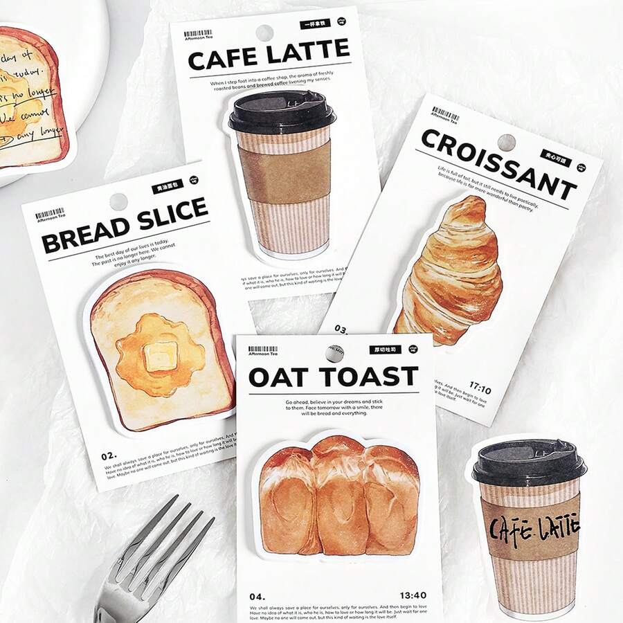 8 Styles Cute Sticky Notes,Multiuse Sticky Notes In Bright Colours For ...