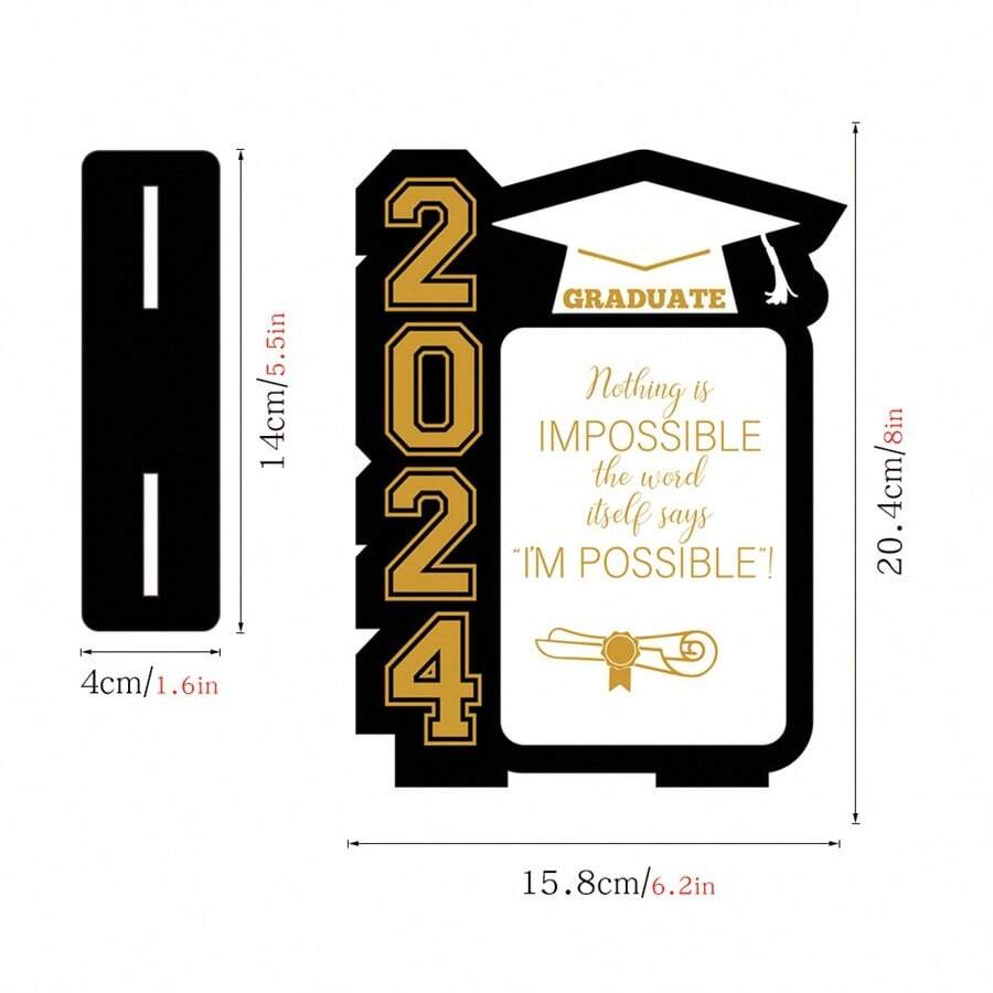 2024 Graduation Wood Sign, Graduation Gifts Table Wood Decor, 2024 ...