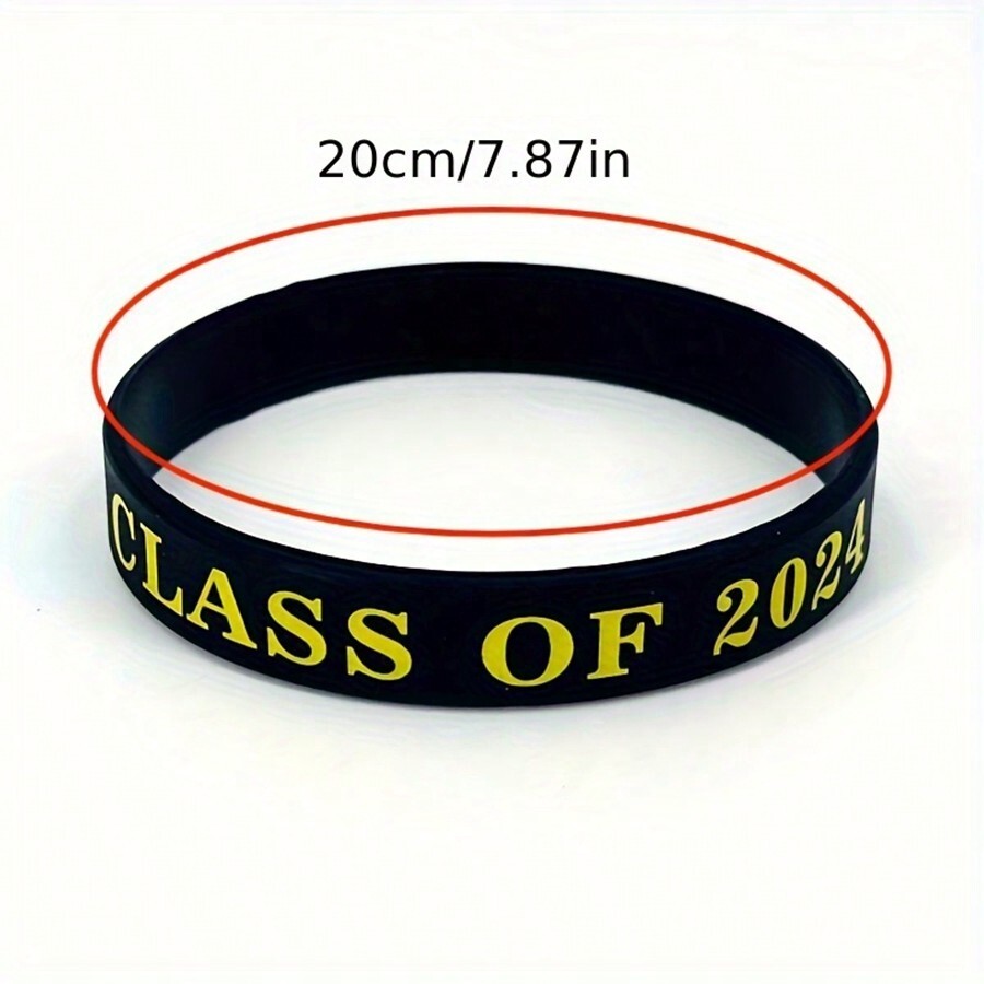 12pcs 2024 Celebration Campus Class Graduation Season Party Silicone ...