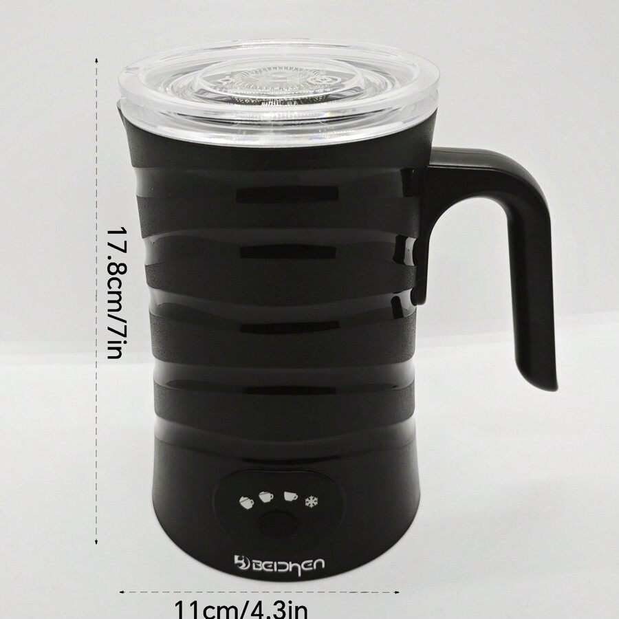 Milk Frother 4-In-1 Milk Steamer, Automatic Hot And Cold Foam Stainless ...